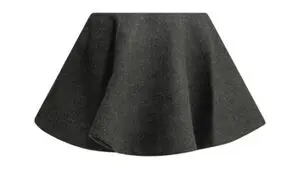 GANNI Flared Wool Mini Skirt