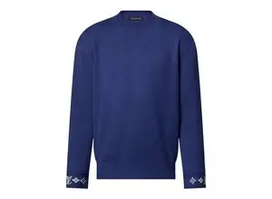 LOUIS VUITTON Cashmere Monogram Crewneck Sweatshirt