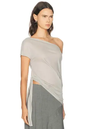 ST. AGNI Fine Jersey Off Shoulder Top