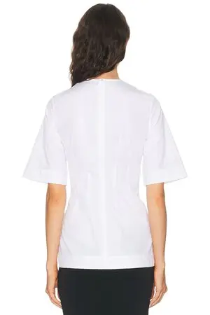 TOTEME Sculptural Cotton Tee - White