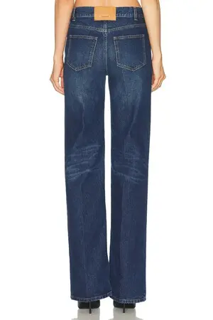 MUGLER Low Waist Straight Leg Jeans