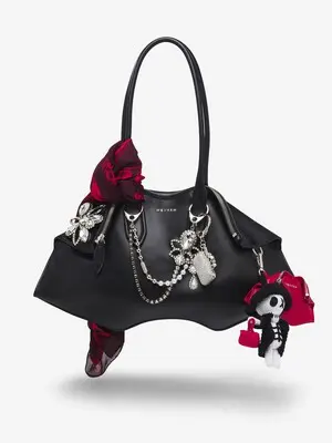 Alexander McQueen Manta Ott Bag - Black