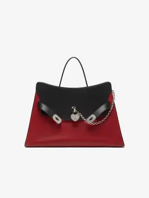 Alexander McQueen The Locke Bag - Red/black