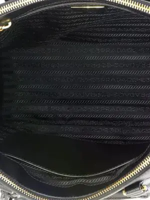 Prada Galleria Double Zip Saffiano Leather Small Tote Bag