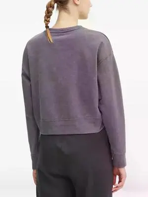 PUMA Logo Print Cropped Sweater
