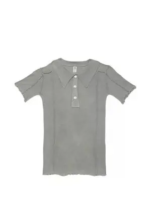 BASERANGE Omato Ribbed Polo - Neutrals