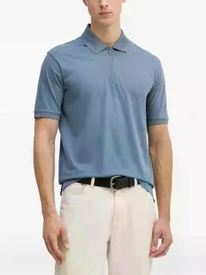 Armani Exchange Zip-fastening Polo Shirt - Blue