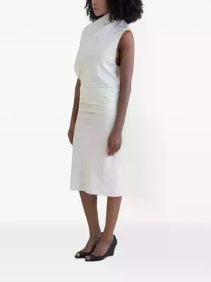 BELLE ANNA Midi Reverie Draped Asymmetric Dress