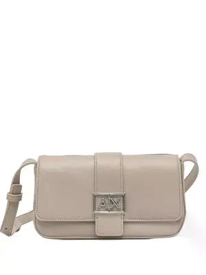 Armani Exchange Logo-plaque Cross Body Bag - Neutrals