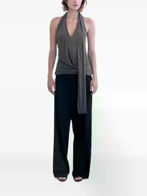 BELLE ANNA Draped Halterneck Top