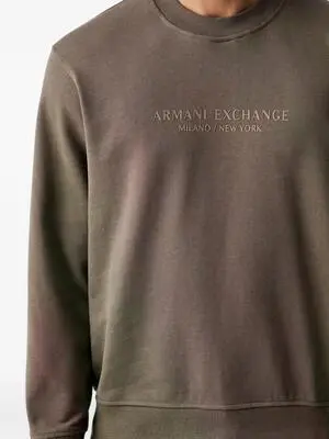 Armani Exchange Logo-print Crew-neck Sweater