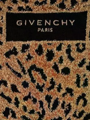 Givenchy Leopard-print High-neck Mini Dress