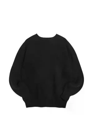 You Must Create Suedehead Crew-neck Sweater - Black