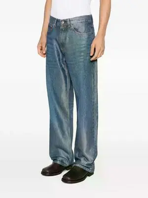 Our Legacy Faded-effect Straight-leg Jeans