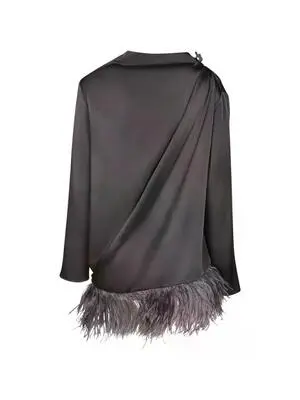 Fabiana Filippi Feather-trim Draped Top