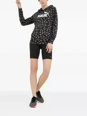 PUMA Leopard Print Drawstring Hoodie