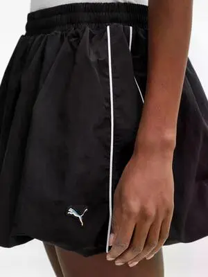 PUMA T7 Ballon Piped-trim Puff-hem Mini Skirt