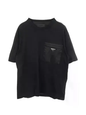 Prada 2010s Re-nylon Triangle-logo T-shirt