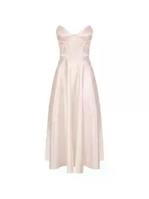 Elisabetta Franchi Dress In Gazar Fabric