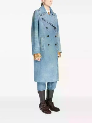 Dries Van Noten Double-breasted Denim Coat