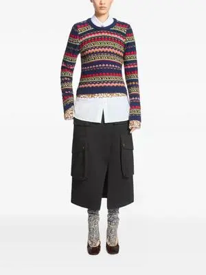 Dries Van Noten Jacquard Wool Sweater