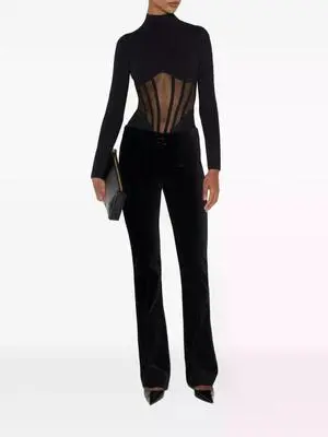 Elisabetta Franchi Knit Bustier Bodysuit