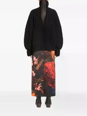 Dries Van Noten Textured Wool Cardigan With Puff Stitch Detail