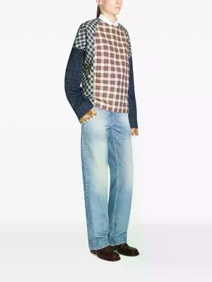 Dries Van Noten Contrast Cotton Flannel Top