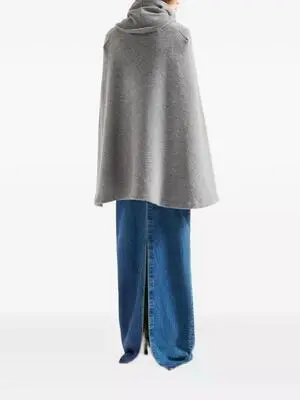 7 For All Mankind High-neck Shawl-style Sweater - Grey