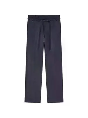 Dries Van Noten Belted Wool Trousers
