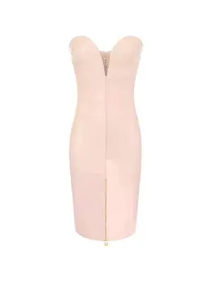 Elisabetta Franchi Leather-effect Dress - Pink
