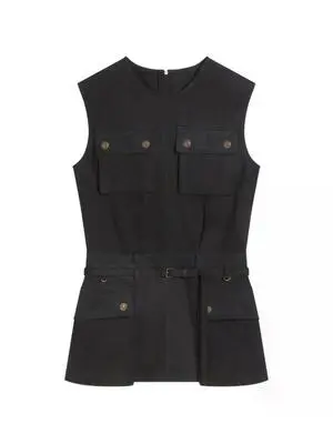 Dries Van Noten Overdyed Utility Top - Black