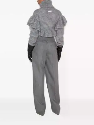 Elisabetta Franchi Knit Pullover With Ruffles