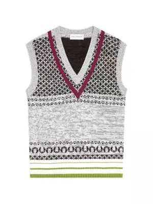 Dries Van Noten Fitted Cashmere Top - Grey