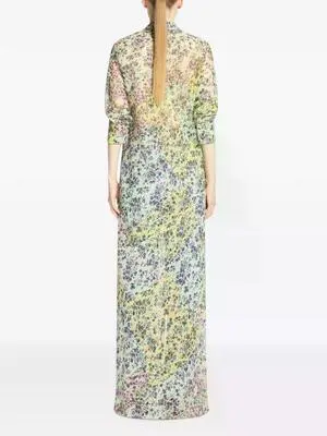 Dries Van Noten Long Jacquard Shirt Dress