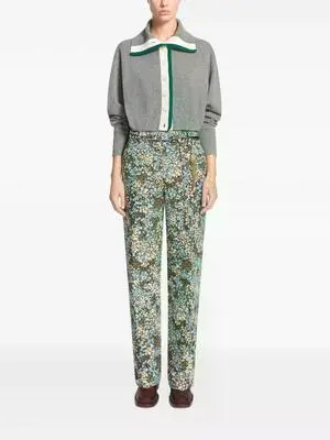 Dries Van Noten Cropped Cashmere Cardigan