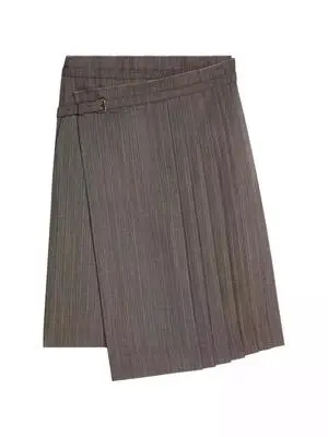 Dries Van Noten Pleated Wool Kilt