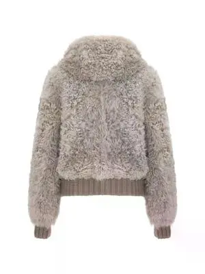 BIGARDINI Danica Reversible Hooded Shearling Jacket