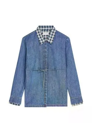 Dries Van Noten Wrap Denim Shirt - Blue