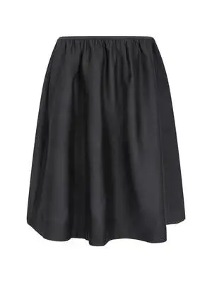 JNBY Shirred A-line Midi Skirt - Black