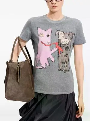JNBY Graphic-print T-shirt - Grey
