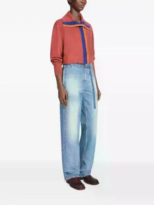 Dries Van Noten Belted Straight-leg Denim Pants