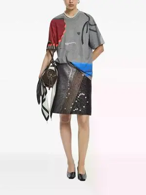 JNBY Jacquard-print A-line Mini Skirt