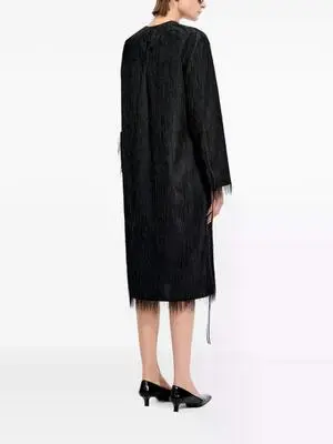 JNBY Fringe-detail Jacquard Midi Dress