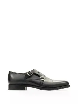 LOTTUSSE Double-buckle Monk Shoes - Black
