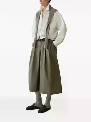 LESS Pleated Cotton Trousers
