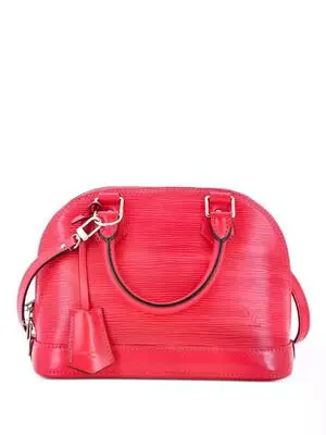 LOUIS VUITTON Alma Handbag Epi Leather Bb Satchel - Red