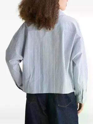 BELLEROSE Striped Twist-front Shirt