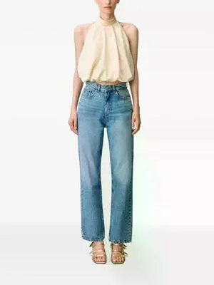 Claudie Pierlot Halter-neck Bubble-hem Top