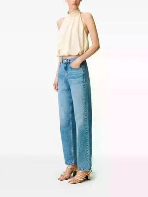 Claudie Pierlot Halter-neck Bubble-hem Top